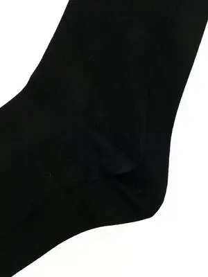 Zegna Smooth Socks - Black