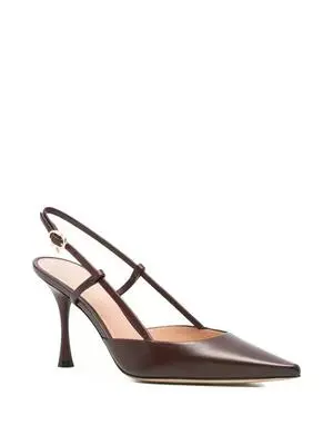 GIANVITO ROSSI Pointed-toe Slingback Pumps - Red