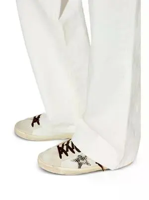GOLDEN GOOSE Super-star Animal-print Sneakers - Neutrals