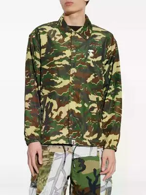A BATHING APE Camouflage-print Jacket - Green