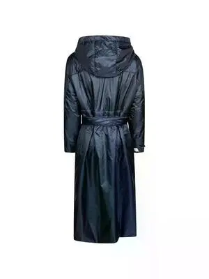 Max Mara Parka With Drawstring Hood - Blue