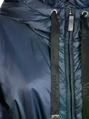 Max Mara Parka With Drawstring Hood - Blue
