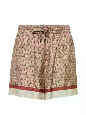 Brunello Cucinelli Patterned Silk Shorts