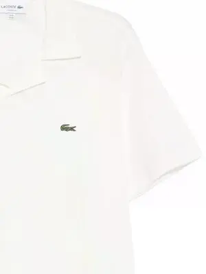 Lacoste Logo-patch Open-collar Polo Shirt