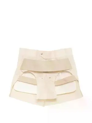 Rick Owens Temple Cut-out Layered-strap Skirt