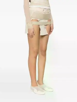 Rick Owens Temple Cut-out Layered-strap Skirt