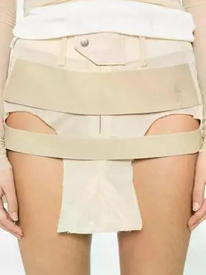 Rick Owens Temple Cut-out Layered-strap Skirt