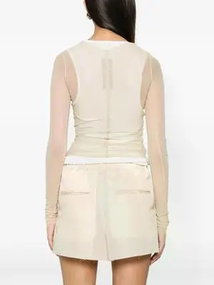 Rick Owens Temple Panelled Top - Neutrals