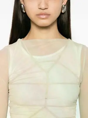 Rick Owens Temple Panelled Top - Neutrals
