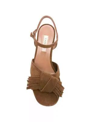 Casadei Fringe-detail Knotted Sandals