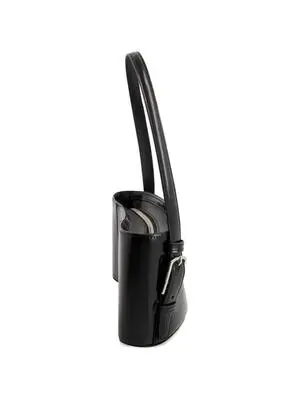 Coperni Ergonomic Leather Shoulder Bag - Black