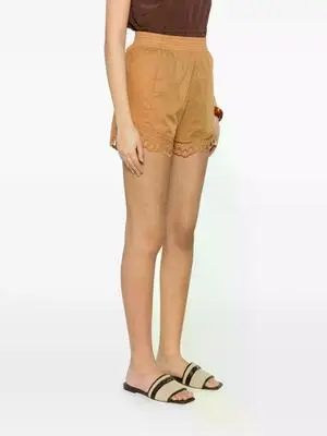 Ermanno Scervino Broderie-anglaise Shorts - Neutrals
