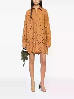 Ermanno Scervino Broderie-anglaise Mini Dress