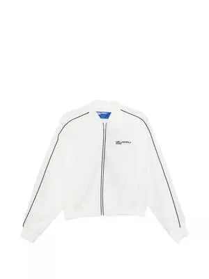 Karl Lagerfeld Logo-print Bomber Jacket - White