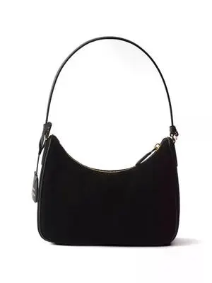 Prada Re-edition 2005 Suede Mini Bag - Black