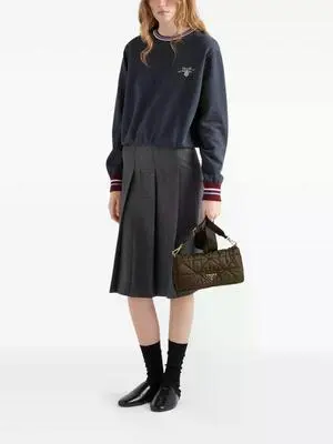 Prada Padded Re-nylon Shoulder Bag - Brown