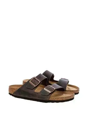 BIRKENSTOCK Arizona Oiled Leather Sandals - Brown
