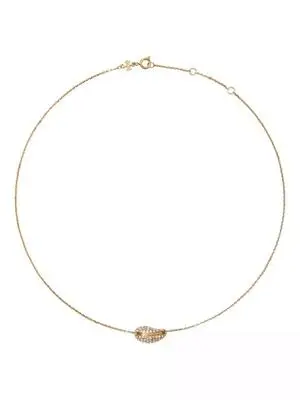 Tory Burch Pave Shell Necklace