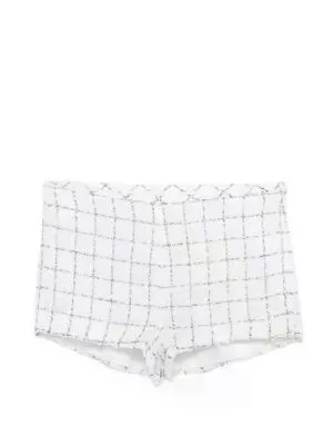 LIBEROWE Check-pattern Shorts - White