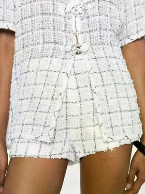 LIBEROWE Check-pattern Shorts - White