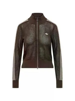 Adidas Crochet-knit 3-stripes Cardigan