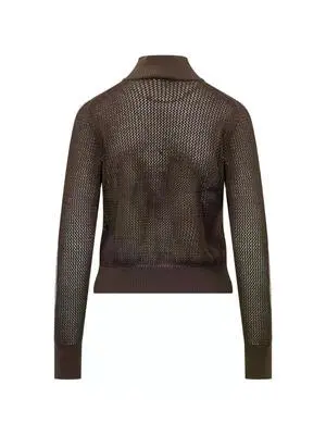 Adidas Crochet-knit 3-stripes Cardigan