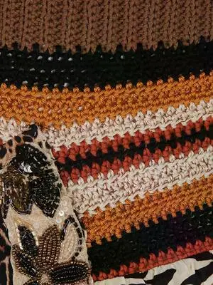Anjuna Crochet-knit Patchwork Skirt
