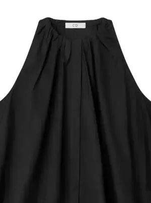 Co Collection Gathered Cotton Sleeveless Shirt