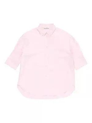 Acne Studios Organic Cotton Short-sleeve Shirt - Pink