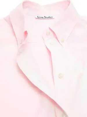 Acne Studios Organic Cotton Short-sleeve Shirt - Pink