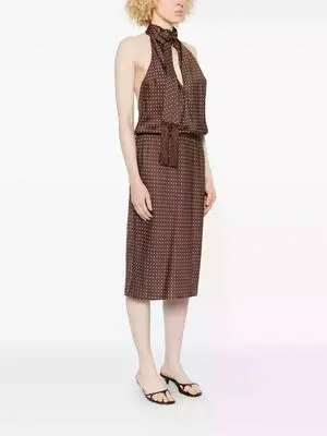 Posse Phoebe Polka-dot Dress - Brown