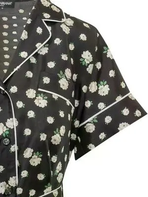 Dolce & Gabbana Floral-print Shirt - Black