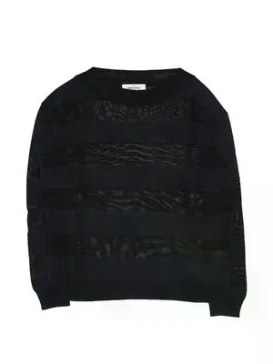 GRAN SASSO Openwork Striped Sweater