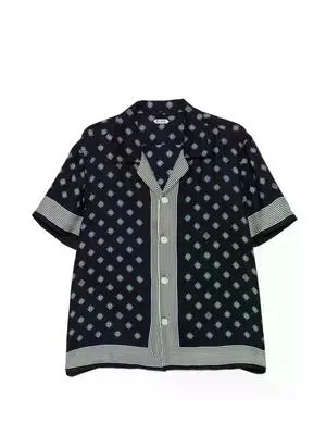 BODE Foyer Diamond Shirt - Blue