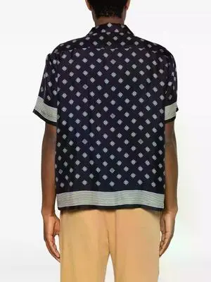 BODE Foyer Diamond Shirt - Blue
