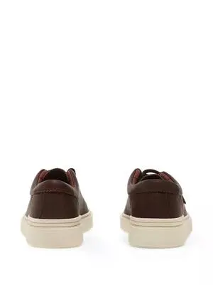 Clarks Craft Swift Leather Sneakers - Brown