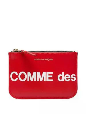 Comme Des Garçons Logo-print Wallet - Red