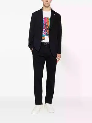 BERWICH Pleated Trousers With Side-buckle Detail