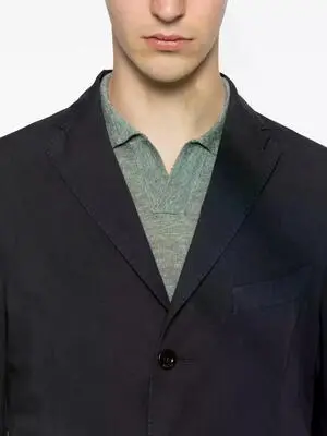 Boglioli Single-breasted Cotton Blazer - Blue