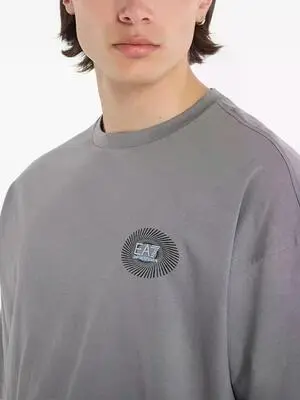 EA7 Logo-print Graphic-back T-shirt
