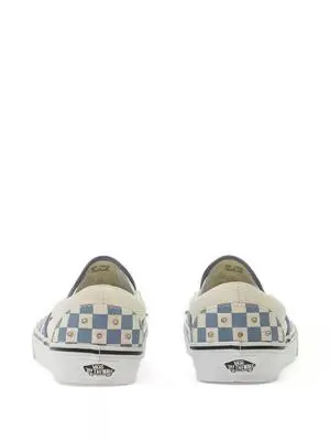 VANS Stud-embellished Checkerboard Sneakers - Neutrals