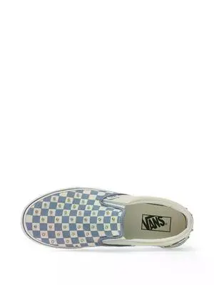 VANS Stud-embellished Checkerboard Sneakers - Neutrals