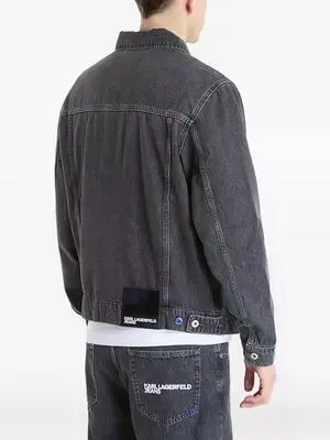 Karl Lagerfeld Regular-fit Logo-patch Denim Jacket