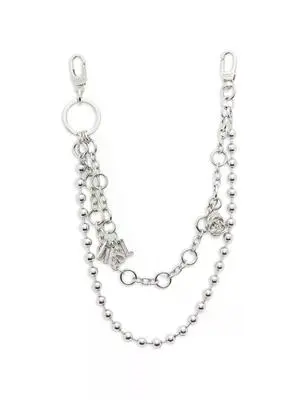 DIESEL® Multi-strand Charm Keyring - Silver