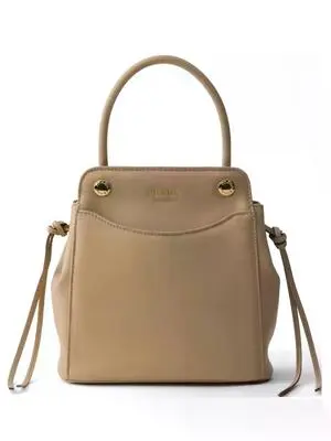 Prada Mini Leather Handbag - Neutrals