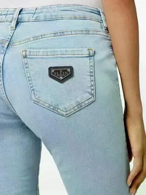 Philipp Plein Logo-plaque Jeans - Blue
