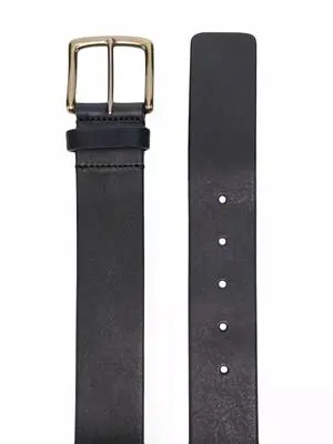 Officine Creative Grained Calf Leather Belt - Black