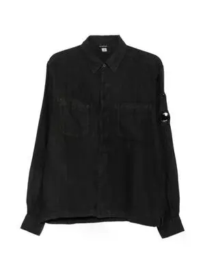 C.P. COMPANY Lens-detail Linen Shirt
