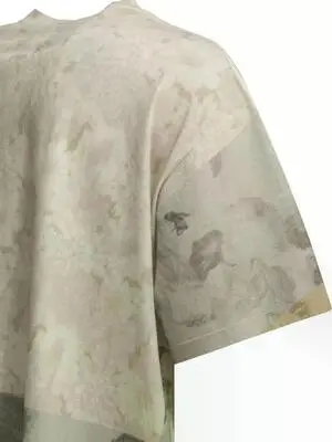 MAISON MARGIELA Floral-print Crew-neck T-shirt - Neutrals