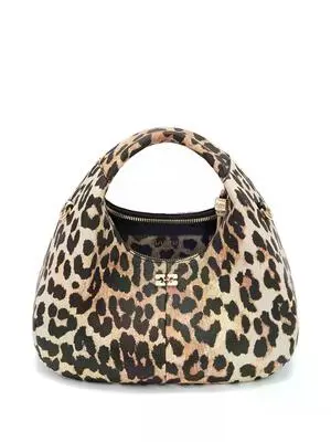 GANNI Leopard-print Tote Bag
